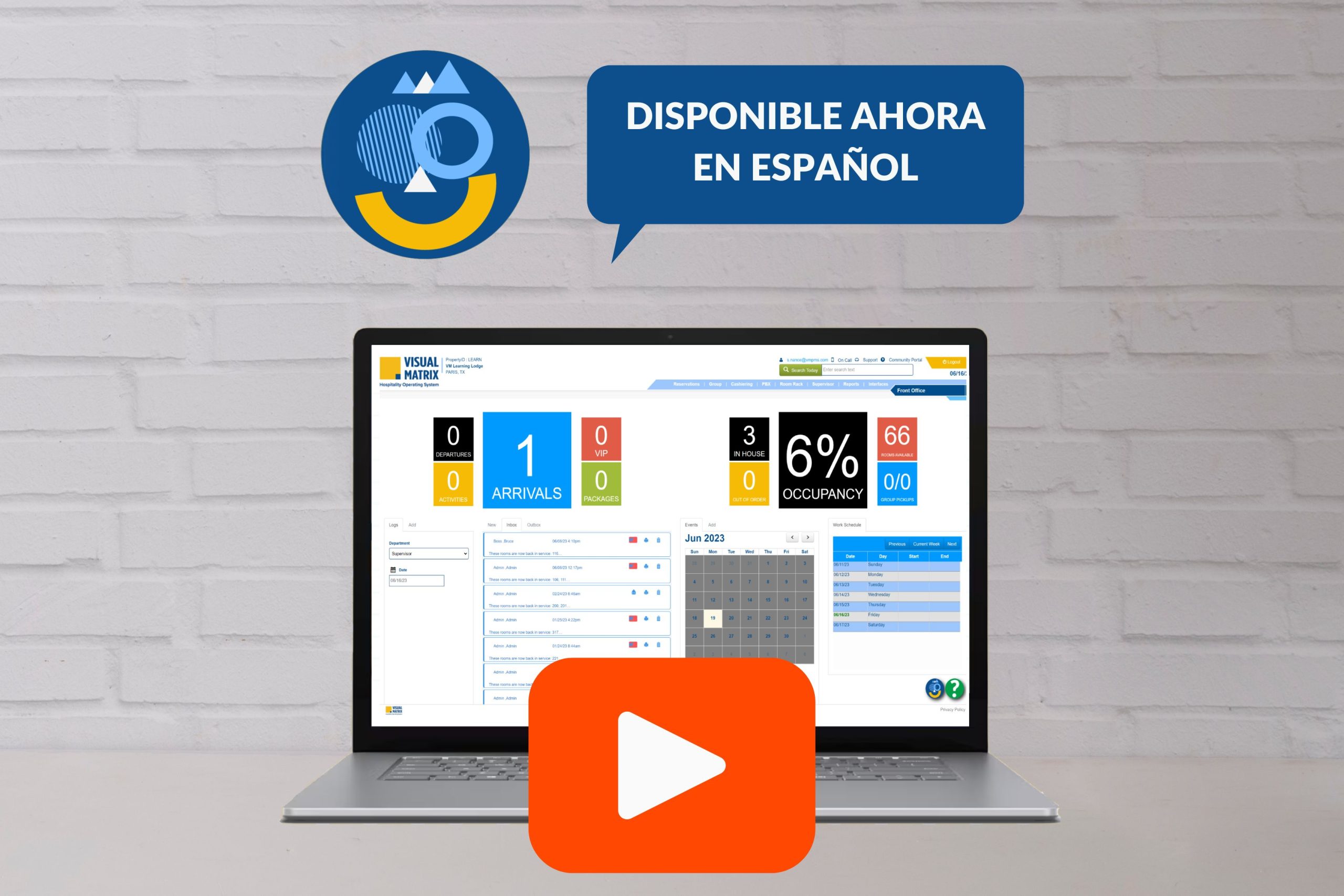 Visual Matrix PMS and Porter Now Available in Spanish - Visual Matrix